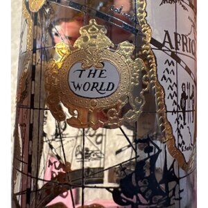 Cera | Dining | Cera World Map Highball Glasses 22k Gold Mcm Barware ...